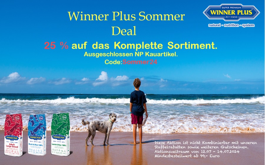 Winner Plus - Onlineshop | 100% natürliche Tiernahrung